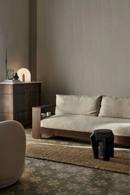 Ferm Living Stolní lampa Vuelta White, bílá barva, sklo, kov