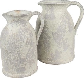 Dekorativní béžový antik terakotový džbán Teracci L - 20*16*24 cm