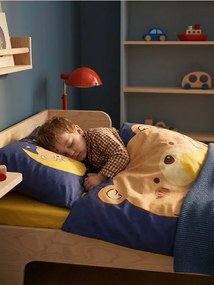 Sinsay - Bavlněná sada povlečení s motivem medvídka - námořnická modrá