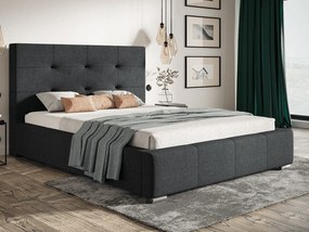 Velká postel do ložnice 200x200 cm Flavia Barva: Modrá - Kronos 09