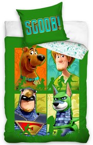 Carbotex Dětské povlečení Scooby Doo Zelená Čtyřka 140x200 + 70x90