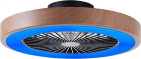 Brilliant G60060/09  Stmívatelné LED svítidlo SLIMLINE NATUR &amp; reverzn VENTILÁTOR + funkce LED