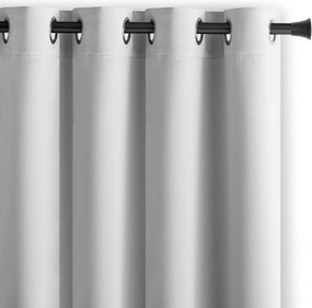 Závěs AmeliaHome Blackout s průchodkami 140x175 cm světle šedý