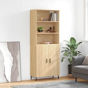 vidaXL Skříň highboard 69,5 x 34 x 180 cm kompozitní dřevo [3189272] Barva: dub sonoma