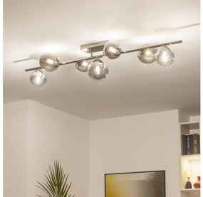 Brilagi - LED Přisazený lustr MILLA 7xG9/3W/230V černý chrom/kouřová
