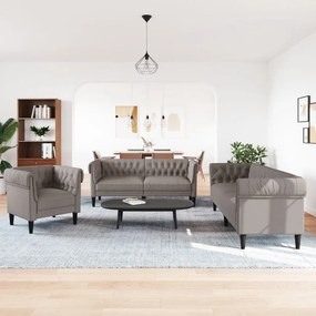 3dílná sedací souprava taupe textil 3209196