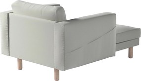 Potah na IKEA Norsborg šezlong s loketními opěrkami barva zelená látka sametová