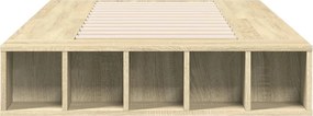 Rám postele dub sonoma 75 x 190 cm kompozitní dřevo 3280533