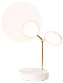 Designová stolní lampička Ballon Table Dekor: Bílý mramor / Bílá, Teplota chromatičnosti: 3000 Kelvinů