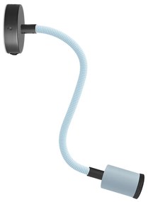 creative cables Fermaluce Flex 30 pastel bodové svítidlo s mini baldachýnem s vypínačem a mini reflektorem GU1d0 Barva: Černo-petrolejová