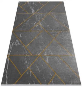 Dywany Luszczow Kusový koberec EMERALD EXCLUSIVE 1012 geometrický, mramor šedá / zlato Rozměr koberce: 80 x 150 cm