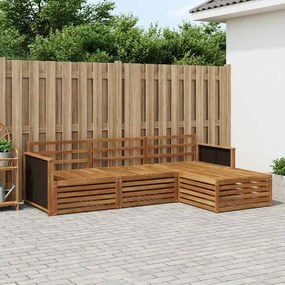 Venkovní pohovková souprava 4 ks Přírodní Masivní akátové dřevo 3383192