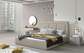 Cloe postel 180x200 kovový rošt/plynové písty/úložný prostor Materiál / Dekor: Paros 02