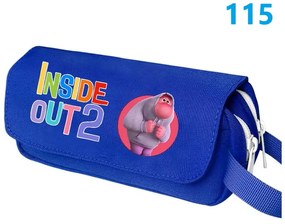 Dětský školní penál V hlavě 2 (Inside Out 2) Barva: modrá 115
