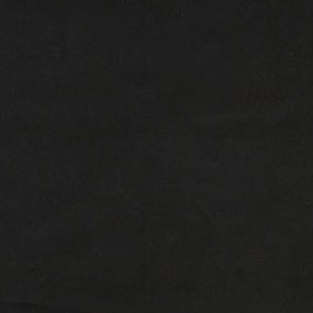 Petromila 3místná pohovka s polštáři černá 180 cm samet