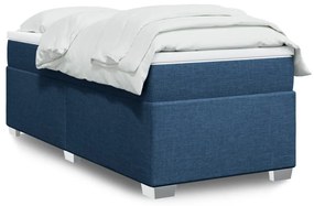 Box spring postel s matrací modrá 90x200 cm textil 3285108