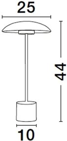 Designová stolní lampa Lash 44