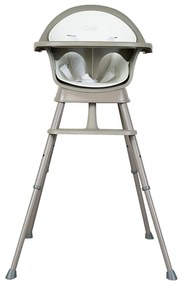 Šedá plastová jídelní židlička Quax Ultimo 62 - 92 cm