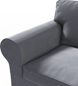 Potah na pohovku IKEA  Ektorp 2-místná, nerozkládací barva šedá látka lesklé, sametová