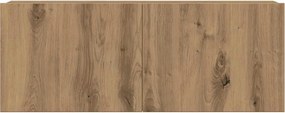 Sada 4 kusů nástěnné TV skříňka dub artisan kompozitní dřevo 3329156