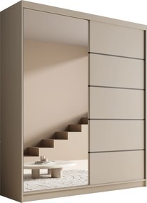 ADRK Furniture Posuvná skříň s zrcadlem Nico 180 ADRK-SW-NIC-180-KK