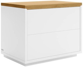 OnaDnes -20% Bílý lakovaný noční stolek Kave Home Abilen 53 x 36 cm