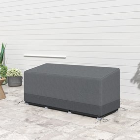 Ochranný kryt pro zahradní nábytek Ziměodolný voděodolný kryt Anti-UV 600D Oxford tkanina 190,5 x 72 x 76cm Světle šedá barva