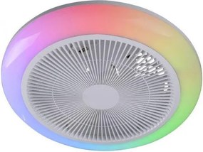 LD 14623-16 LED stropní svítidlo s ventilátorem BRANDA bílé RGB CCT, RGB/3000-6500K - JUST LIGHT