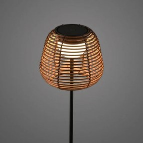 LD 19265-18 ASKIA LED stojací svítidlo černé na baterie venkovní USB dotykový stmívač 3000K - JUST LIGHT