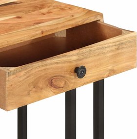 Odkládací stolek ve tvaru U 45x30x61 cm masivní akáciové dřevo 289090