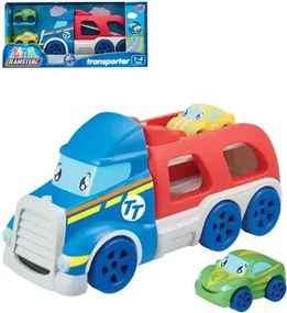 TEAMSTERZ Tiny Transporter se 2 autíčky / Dětský transportér / 2 měkká