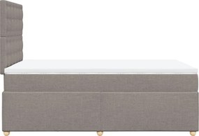 Box spring postel s matrací taupe 120x200 cm textil 3293565