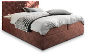 MSL Kontinentální čalouněná postel RIVOL (160 x 200 cm) Barva látky: MAGIC VELVET 2221