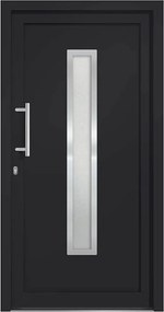 Vchodové dveře antracitové 108 x 200 cm 279239