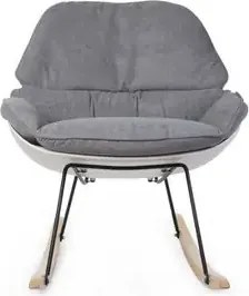 Childhome Houpací křeslo White Grey / 101 x 69 x 79 cm