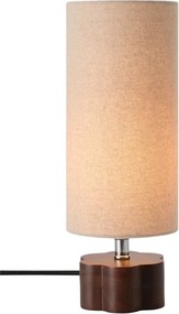 Hnědá/béžová lněná stolní lampa (výška 33,5 cm) Joline – Ellos Home