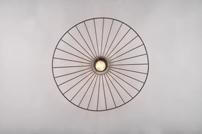 Matně černé stropní svítidlo ø 60 cm Chapeau – Reality