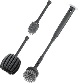 METALTEX Sada 3 kartáčů na nádobí a sklenice - BRUSH UP (1x násada + 3x hlavice)