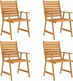 5dílný zahradní jídelní set masivní akáciové dřevo 3057844