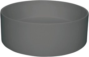 Deante Silia, granitové umyvadlo na desku 36x36x12,5 cm, antracitová metalíza, DEA-CQS_TU4S