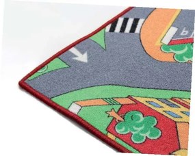 Associated Weavers koberce Hrací koberec pro děti silnice Little Village - 95x133 cm