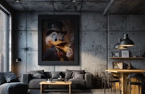 Zlatý magnát - obraz - Stylizovaná postava v luxusním retro stylu 52 - 70 x 100 cm - 1 149 Kč