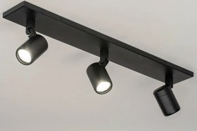 Stropní designové bodové svítidlo do koupelny Genova Black Line III