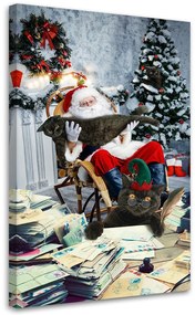 Gario Obraz na plátně Kočky Santa Claus - Galina Bugaevskaya Rozměry: 40 x 60 cm