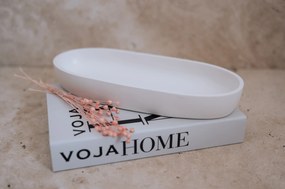 VOJA HOME Mísa Zanoria oválná Barva: Krémová hnědá (styl marble)