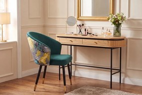 Designová židle Scarlet CLASSIQUE zelený samet