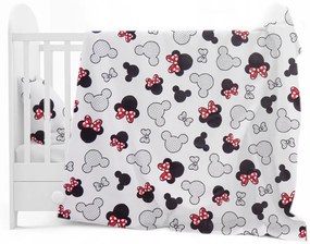 Dětské bavlněné povlečení do postýlky 135x100 cm BABYMAM PREMIUM - Myška Minnie
