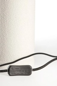 Stolní lampa v lososové barvě/krémová s textilním stínidlem (výška 50 cm) Musaby – Light &amp; Living