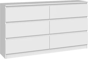 Komoda Malwa M6/140 bílá