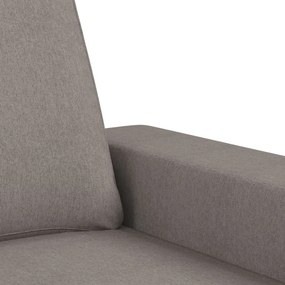 3místná pohovka s podnožkou taupe 180 cm textil 3201158